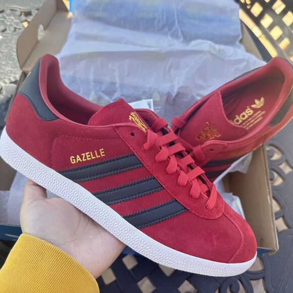 adidas | Shoes | Adidas Manchester United X Gazelle Red Black Mens ...